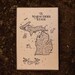 Lord of the Rings / the Hobbit Middle Earth Map of Michigan - Etsy