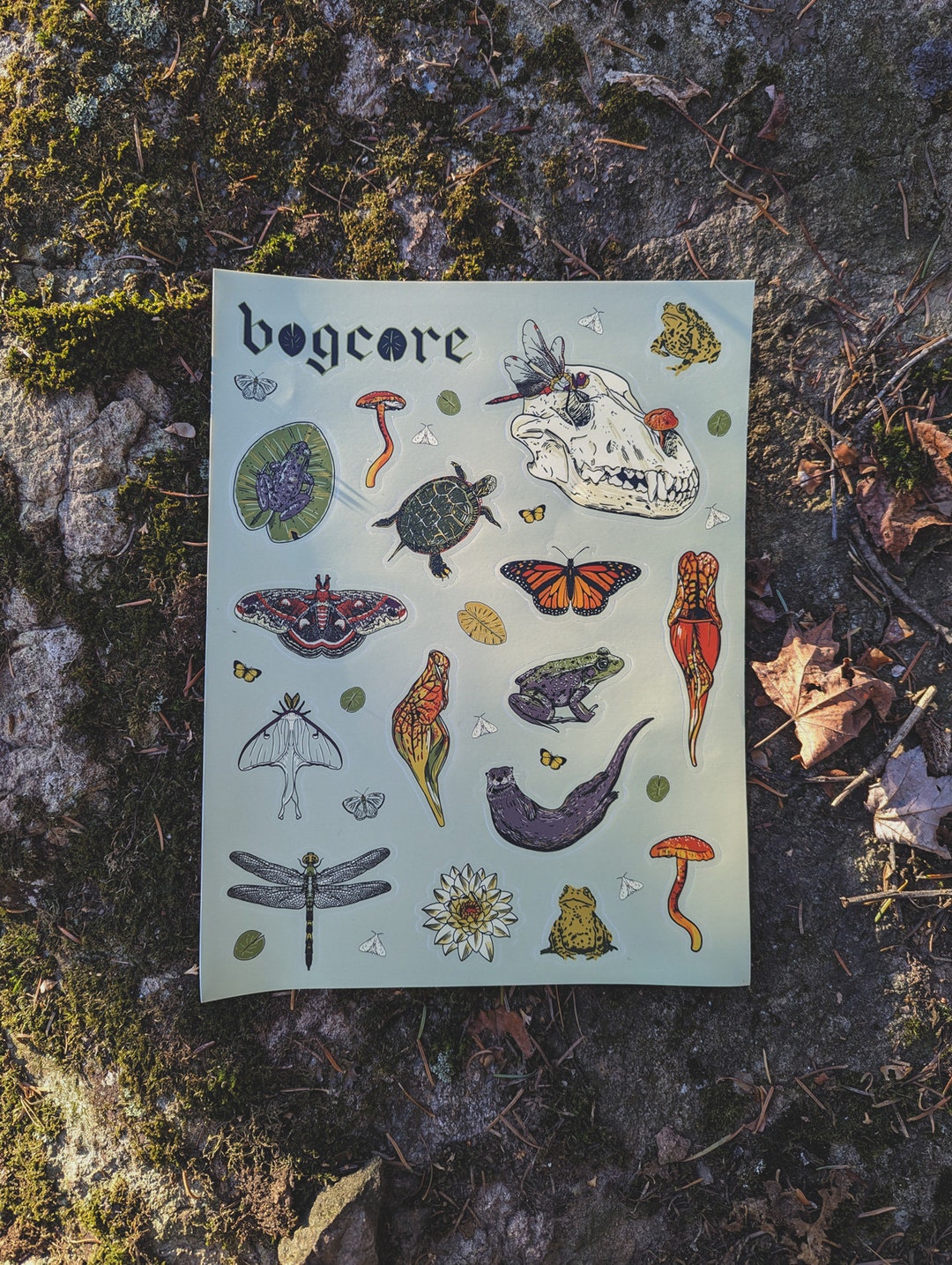 Bogcore Sticker Sheet - Etsy