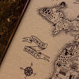 Lord of the Rings / the Hobbit Middle Earth Map of Michigan - Etsy