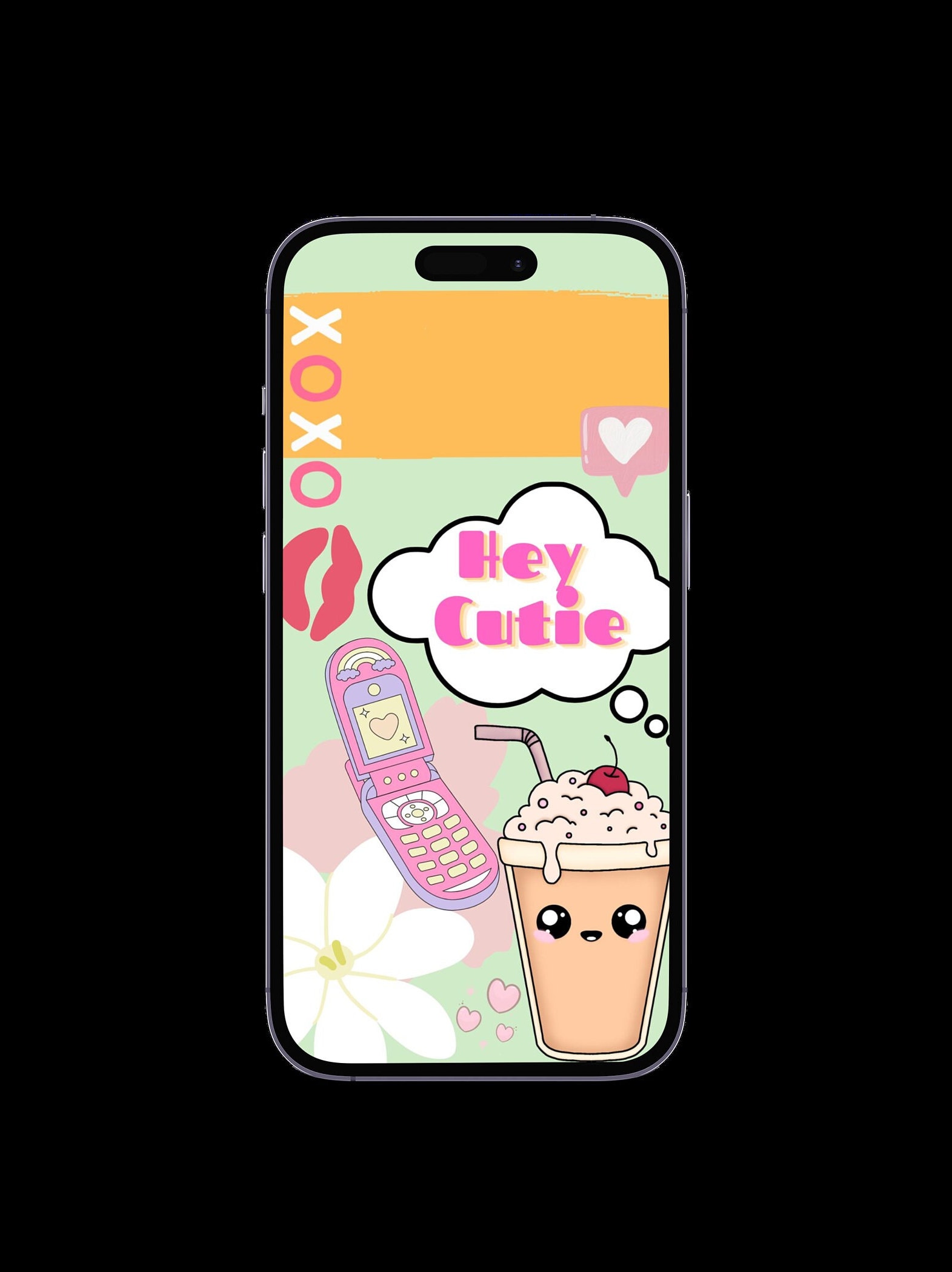 IPhone Wallpaper Cartoon Background - Etsy