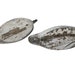 Antique Rustic Primitive Marked Matching Mated Pair of 2 White Gray ...