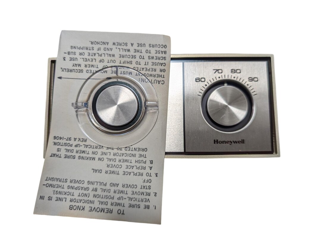 Vintage 1975 Brand New Deadstock Honeywell Dial Set Thermostat for Both ...