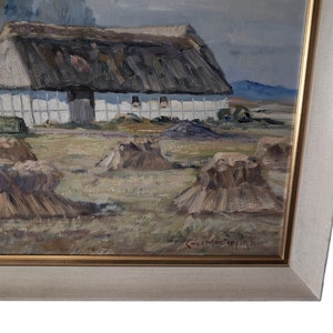1901 Carl Mortensen Signed Original Oil Painting Danish Landscape ...