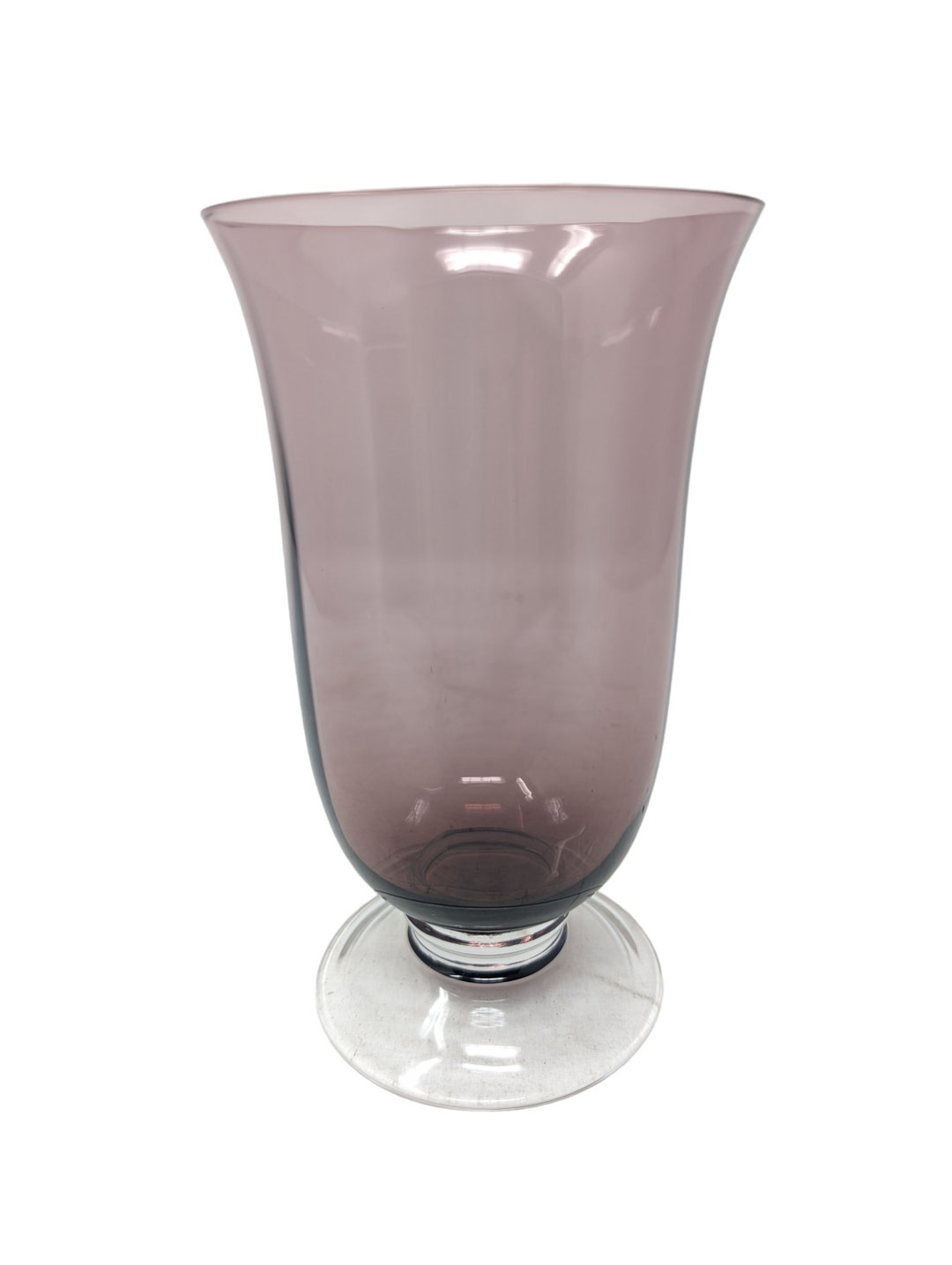 Vintage Lenox Purple Glass 6.5" Footed Highball Glass Excellent Gently ...