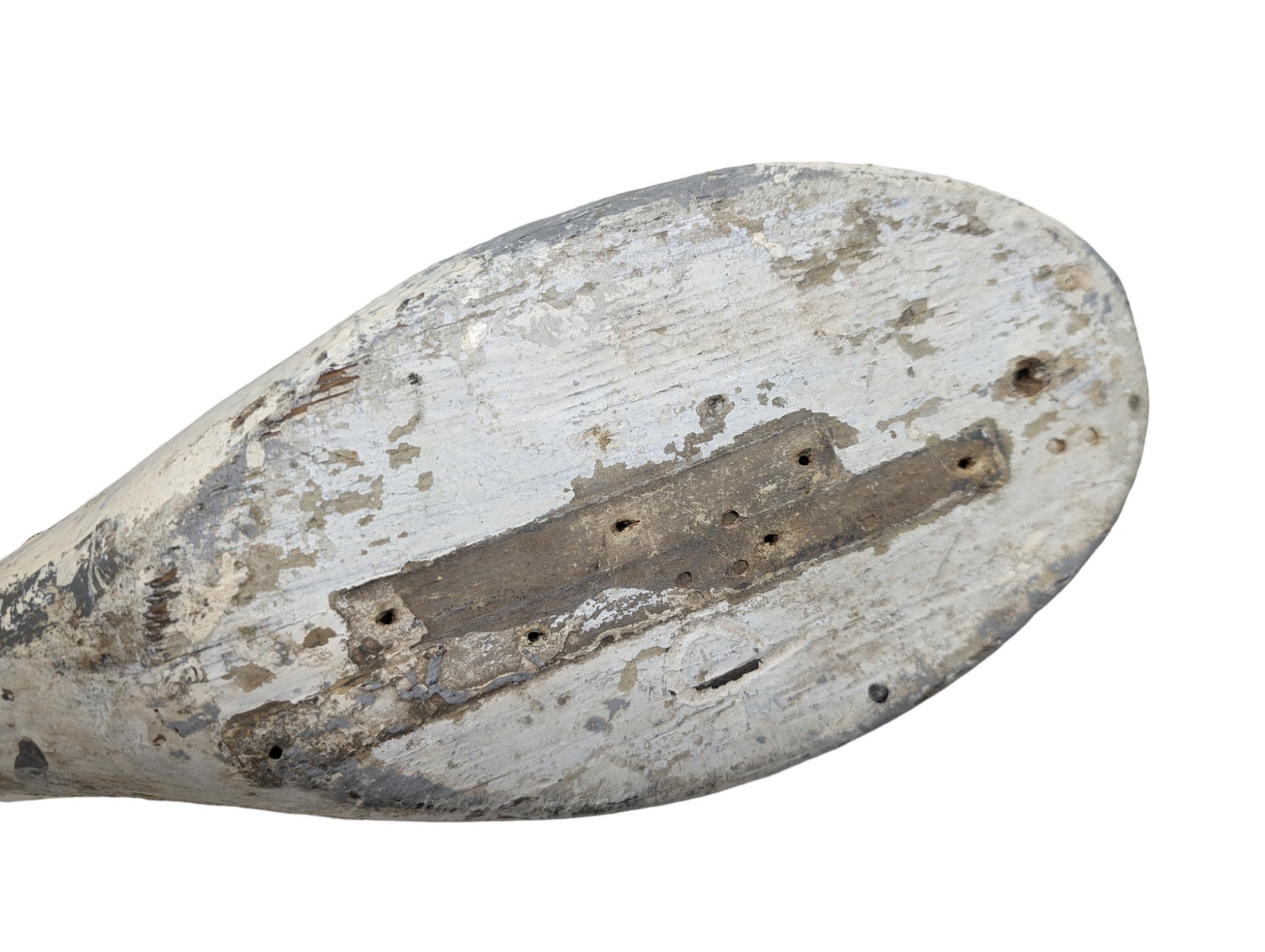 Antique Rustic Primitive Marked Matching Mated Pair of 2 White Gray ...