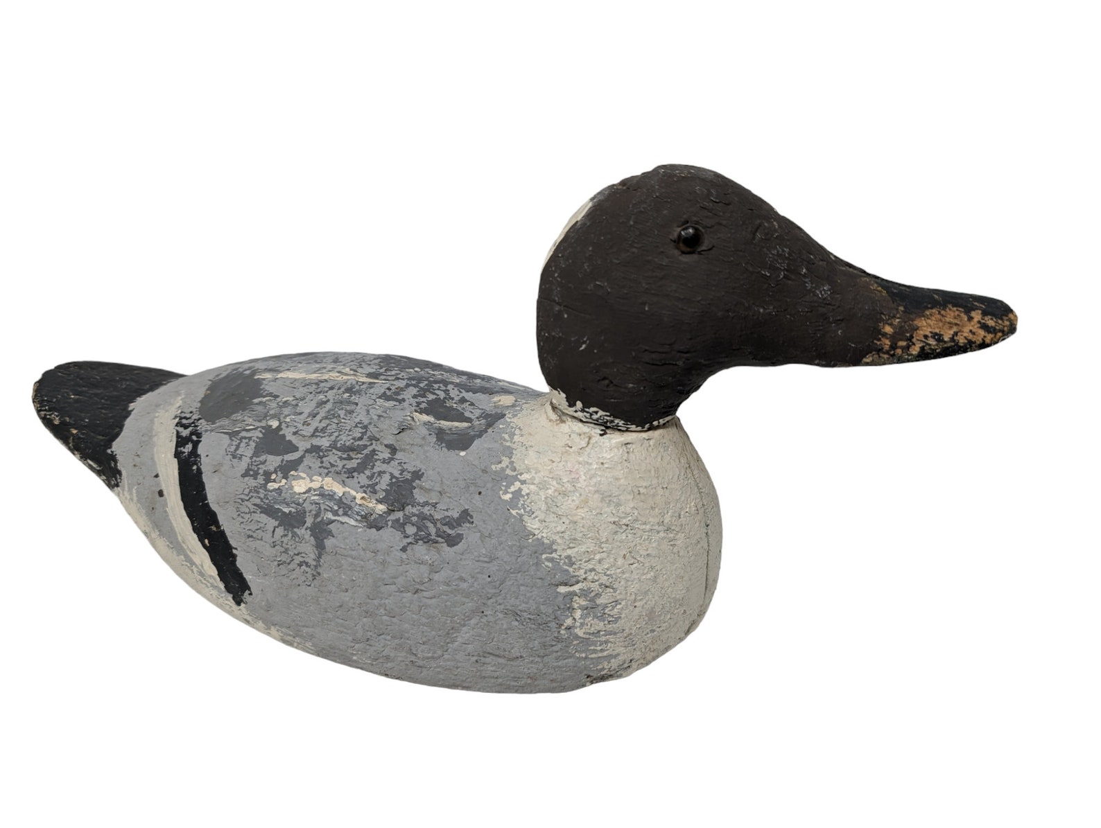 Antique Rustic Primitive Marked Matching Mated Pair of 2 White Gray ...