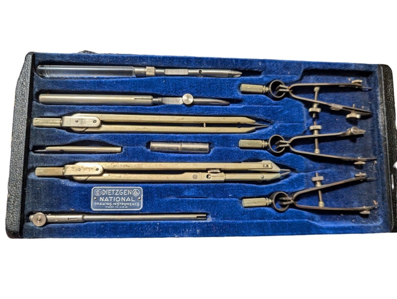 Vintage Dietzgen USA Made Complete Drafting Tools Set With Case - Etsy