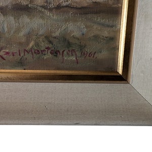 1901 Carl Mortensen Signed Original Oil Painting Danish Landscape ...