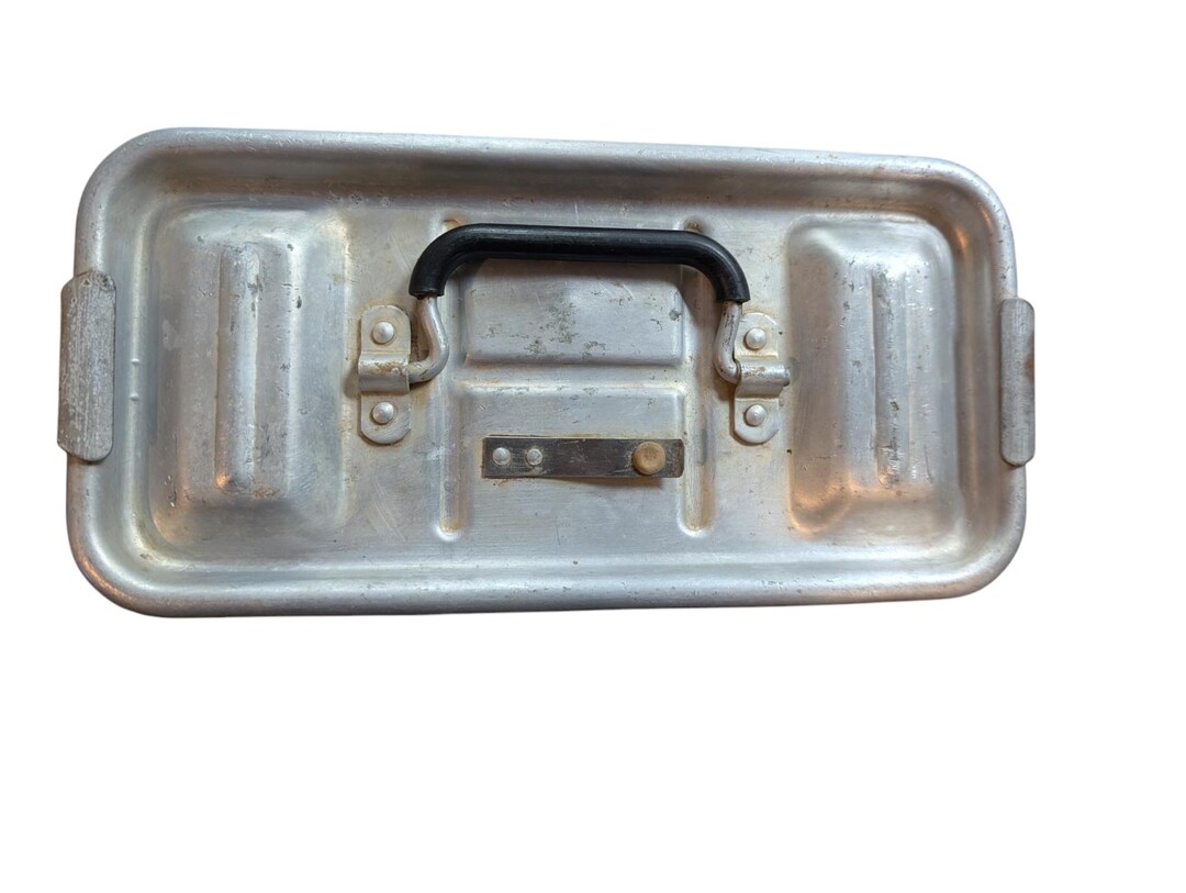 Vintage 1963 German Military Aluminum Food Warmer Container With Double ...