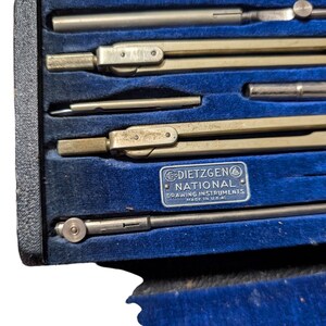 Vintage Dietzgen USA Made Complete Drafting Tools Set With Case - Etsy