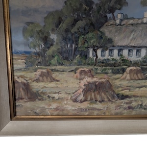 1901 Carl Mortensen Signed Original Oil Painting Danish Landscape ...