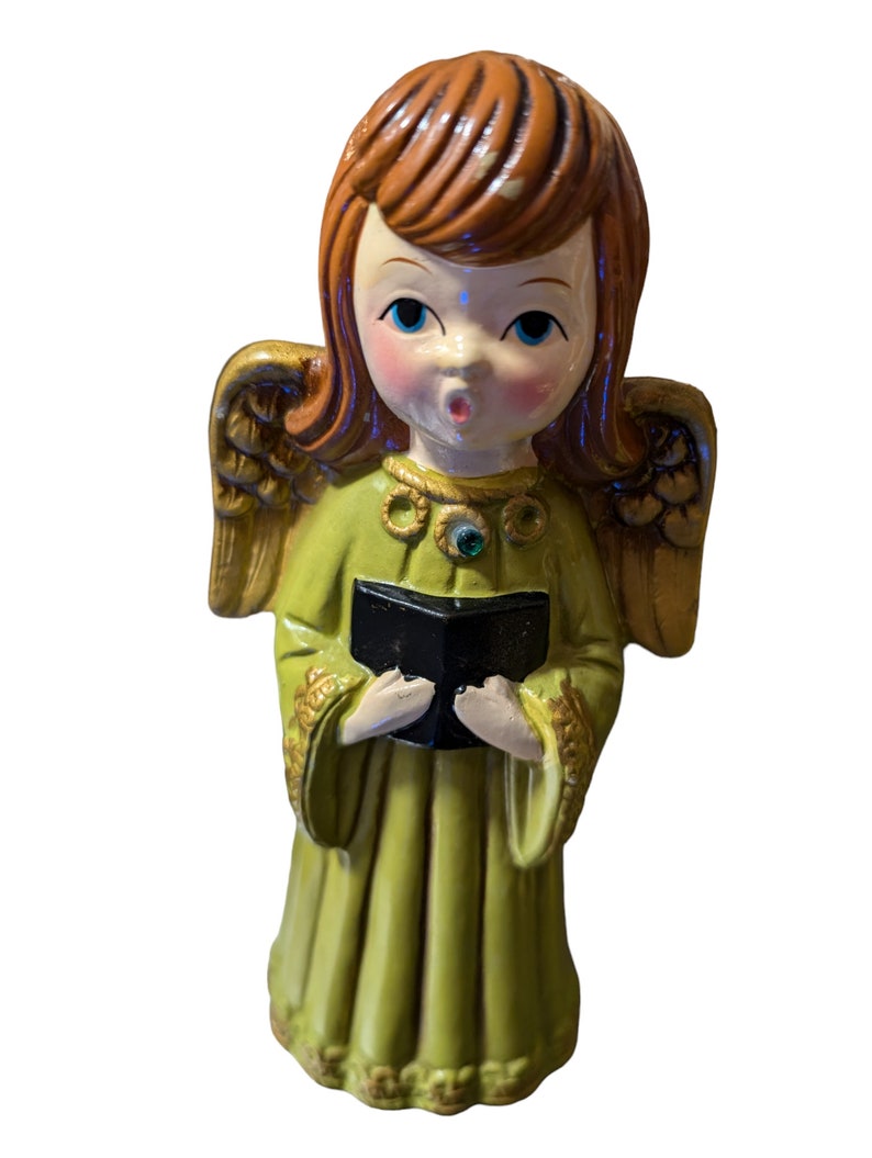 Vintage Made in Japan Set of 2 Ardco Singing Choir Angel Figurines # ...