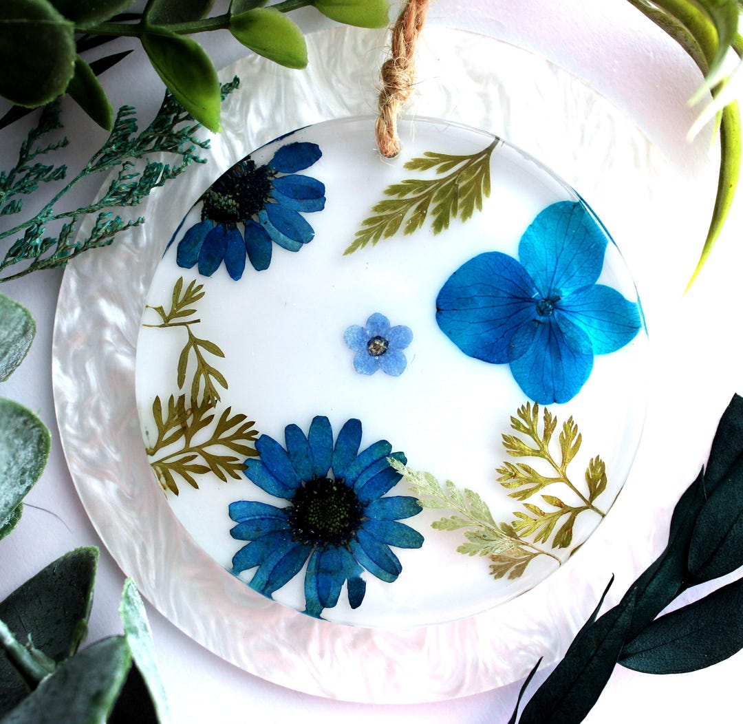 Resin Sun Catcher, Flower Sun Catcher, Handmade Sun Catcher, Resin Wall ...