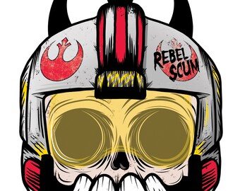 Rebel Skull - Etsy