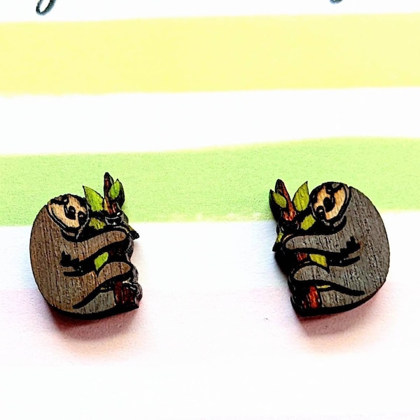 Sloth Earrings - Etsy