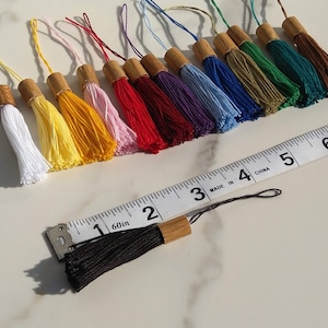 Handmade Tassels, Bookmark Tassels, Bulk Tassels for Bookmarks, Small ...