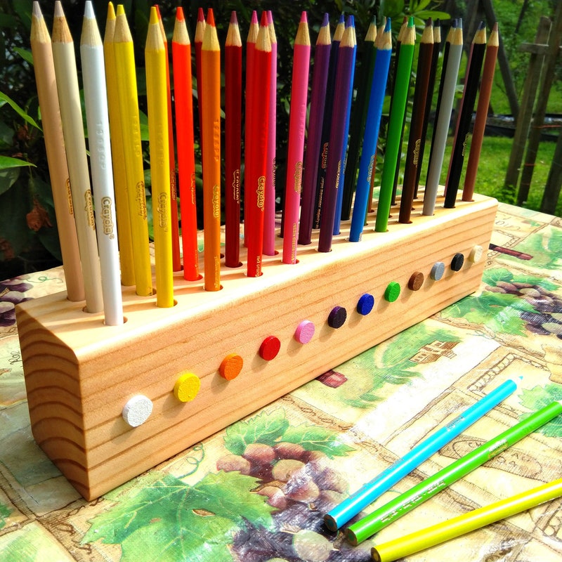 Colored Pencil Holder - Etsy