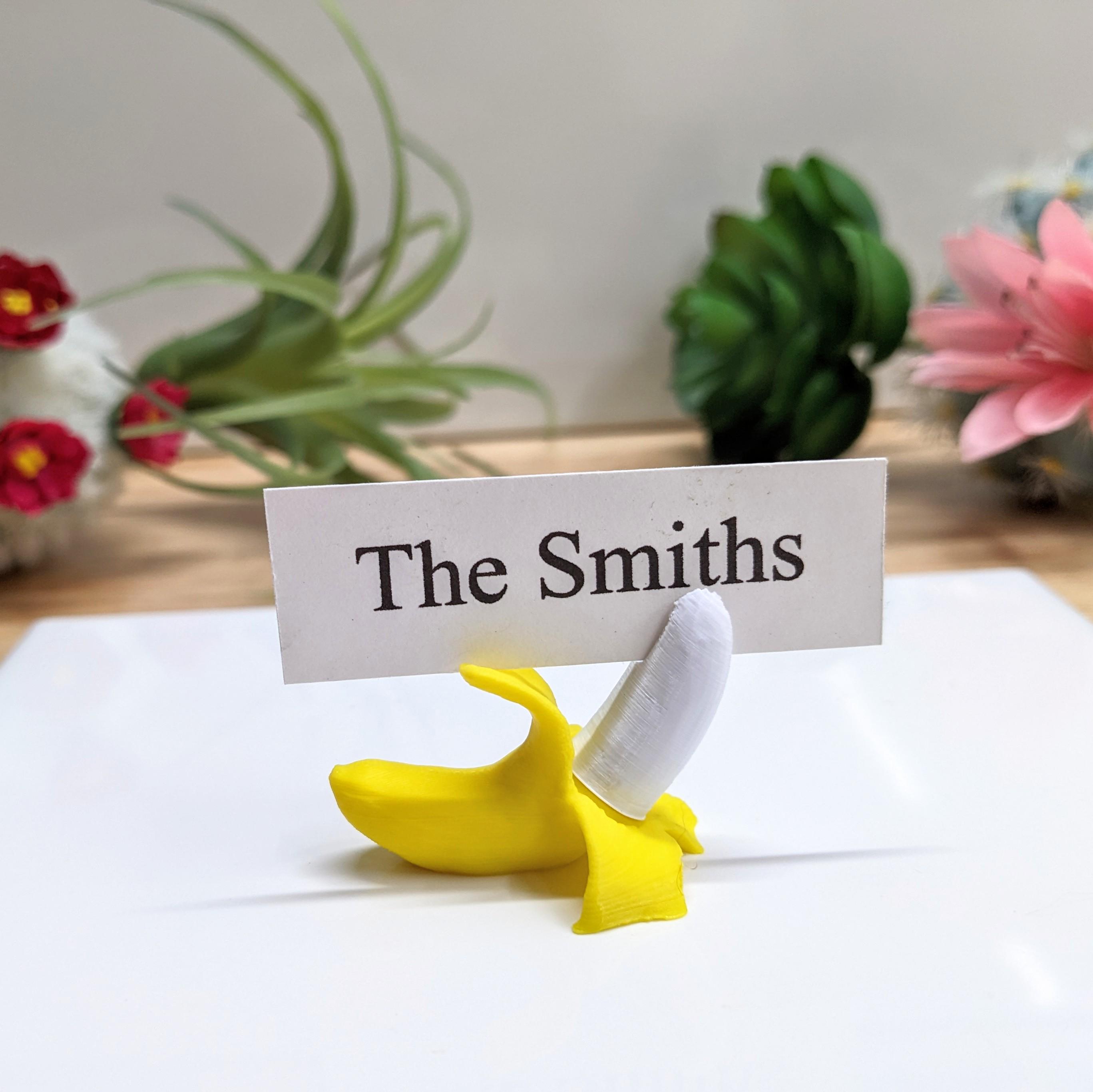 Banana Place Card Holder, Birthday or Wedding Event Stand for Name Tags ...