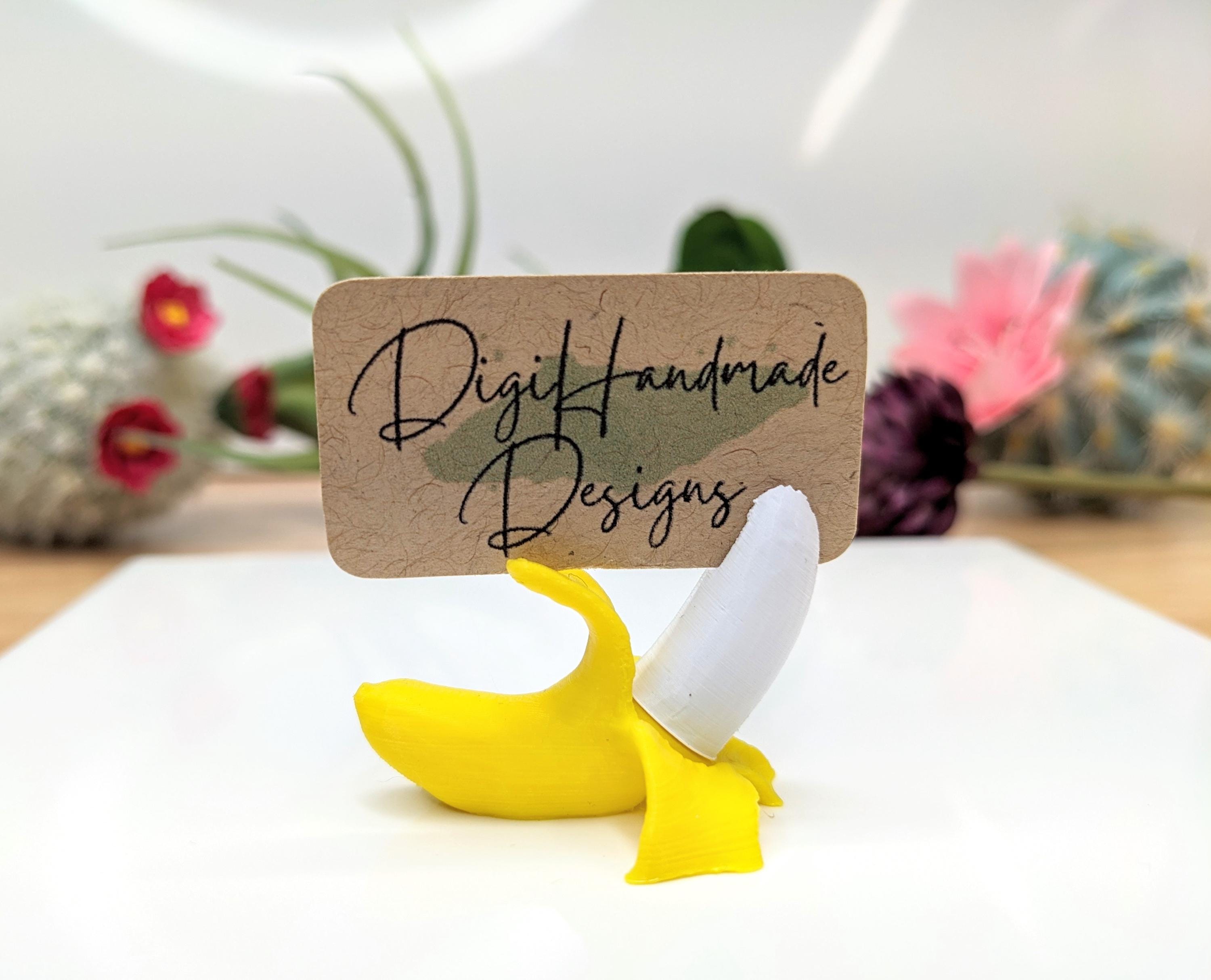 Banana Place Card Holder, Birthday or Wedding Event Stand for Name Tags ...