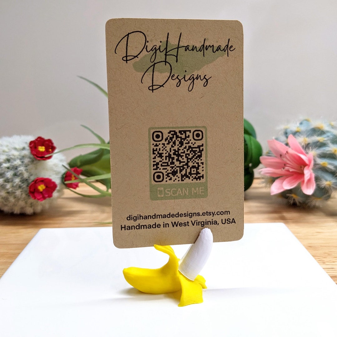 Banana Place Card Holder, Birthday or Wedding Event Stand for Name Tags ...