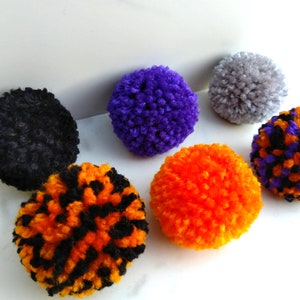 Halloween Pompoms, Holiday Poms, Pom Poms, Fall Pompoms, Halloween ...