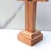 Solid Oak Mini Cross With Base, Small Cross, Cross on Stand, Oak Cross ...