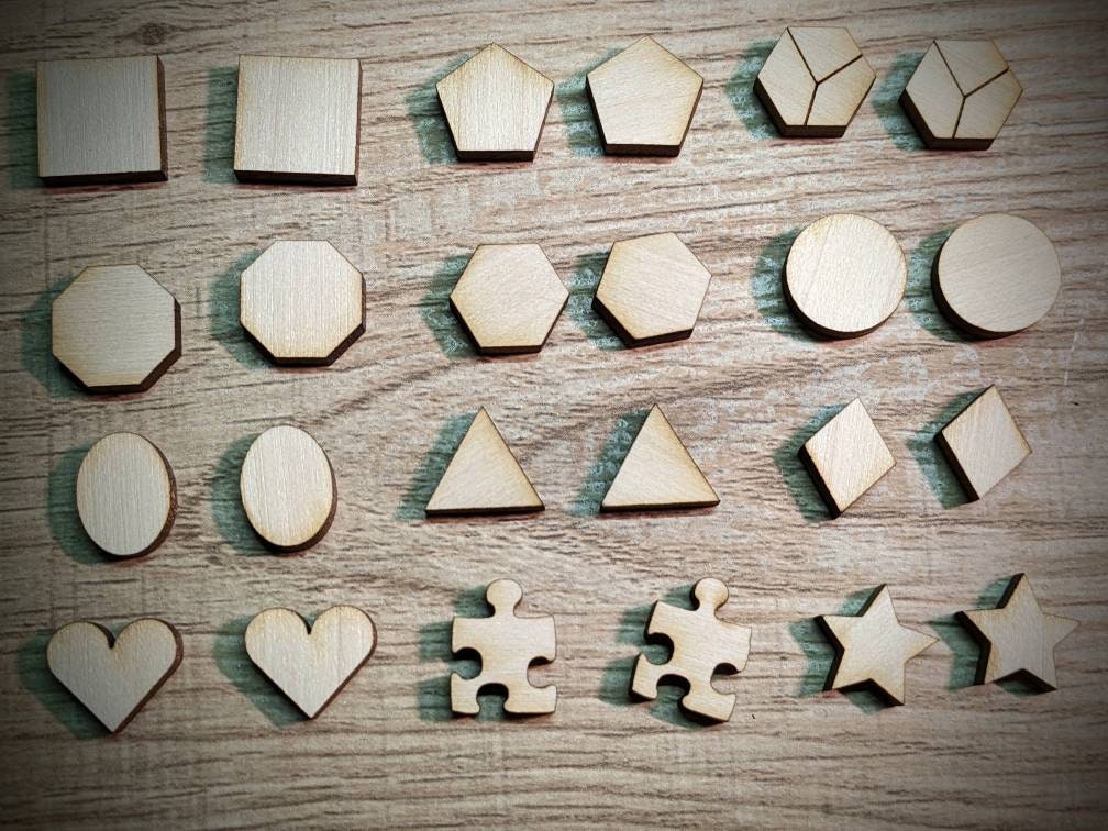 Wood Earring Blanks // DIY Earrings / Shapes / Geometric / - Etsy