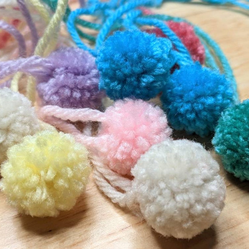 1/2 Pom Poms - Etsy