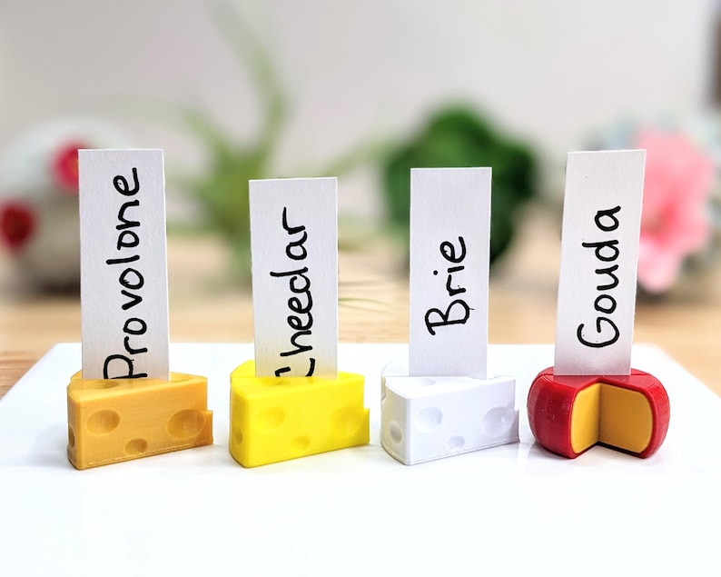 Cheese Wedge Place Card Holder for Wedding Table Numbers, Charcuterie ...
