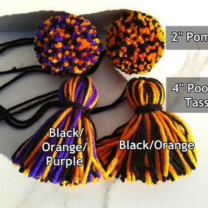 Halloween Pompoms, Holiday Poms, Pom Poms, Fall Pompoms, Halloween ...