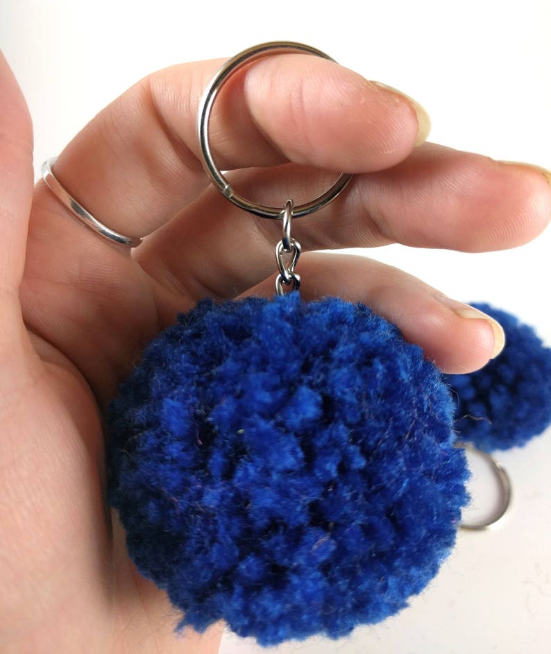 Pom Pom Keychain Party Favors Set of 10 Custom Keychain | Etsy