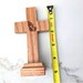 Solid Oak Mini Cross With Base, Small Cross, Cross on Stand, Oak Cross ...