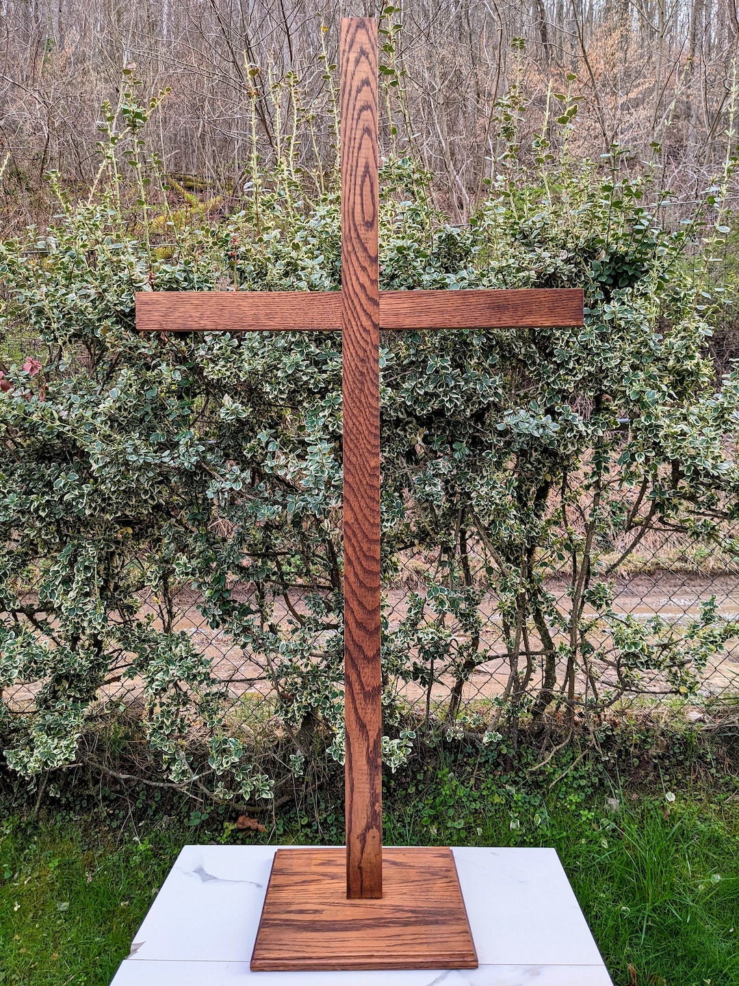 Tabletop Cross, Extra Large 48 Tall Cross, Rustic Decor, Cross With ...