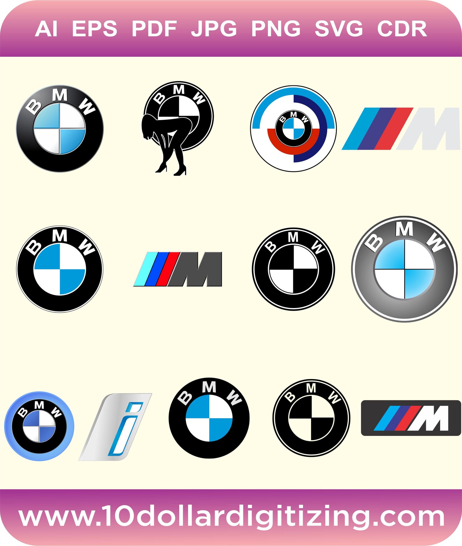 El vector del logotipo de BMW eps vector de logotipo de la | Etsy