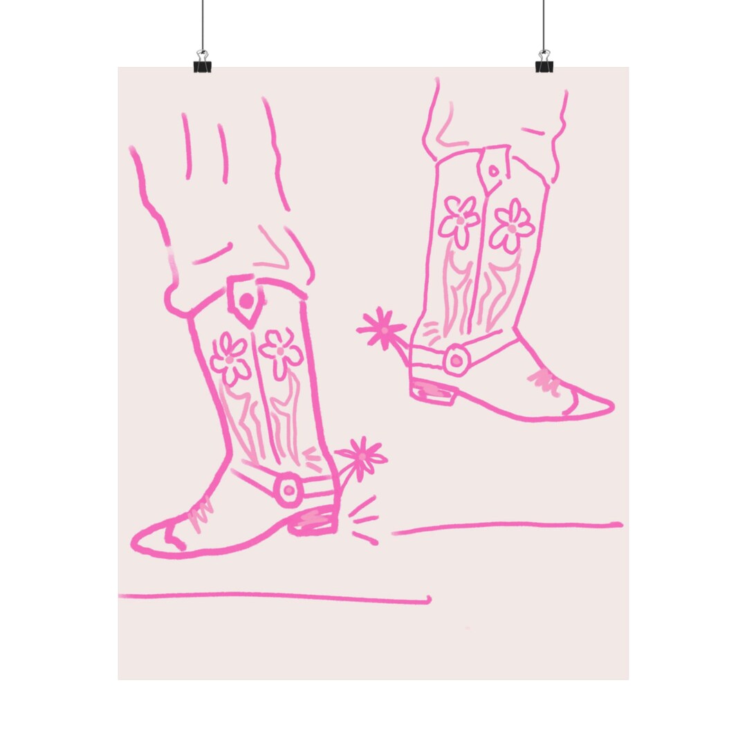 These Boots Were Made for Walking Print - Etsy