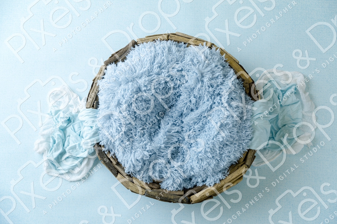 Light Blue Newborn Digital Backdrop, Digital Backdrop for Newborn ...