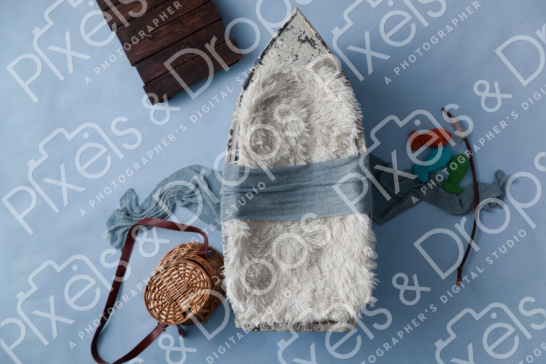 Visstok Nautische boot pasgeboren baby jongen thema visser fotografie ...