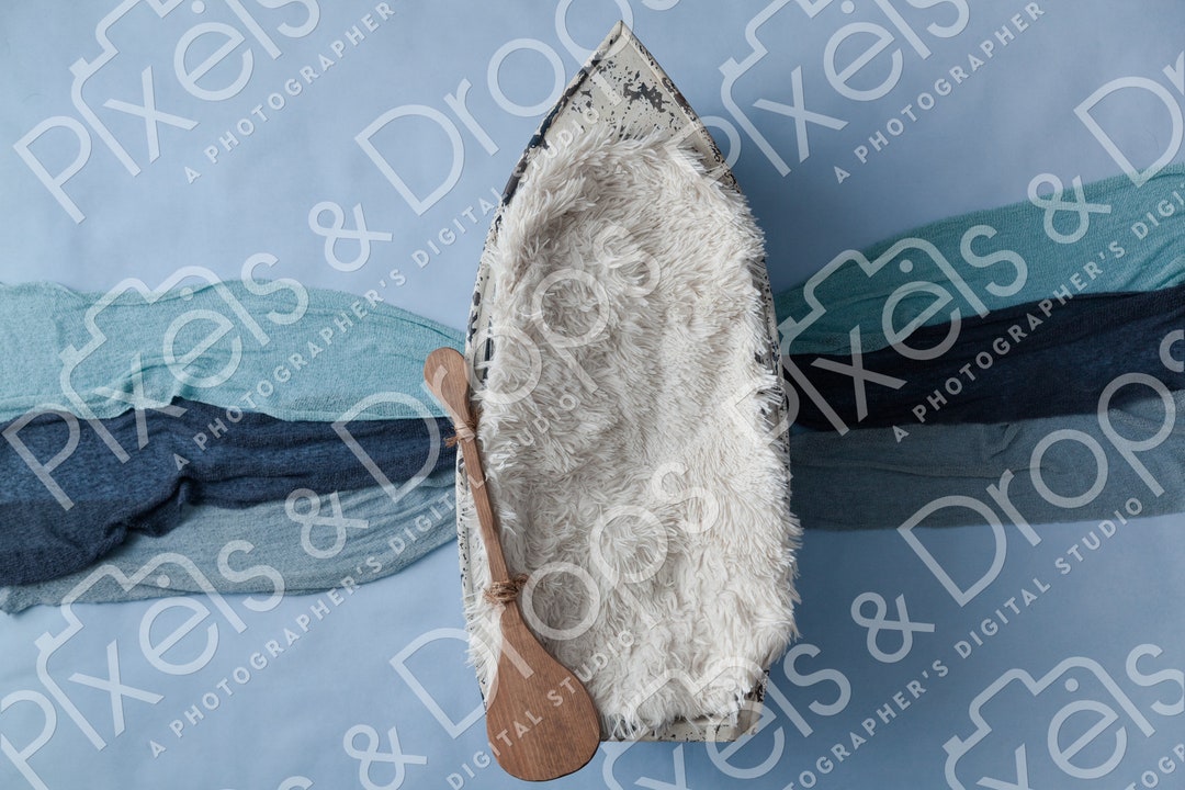 Boat and Paddle Newborn Digital Backdrop Background Props - Etsy