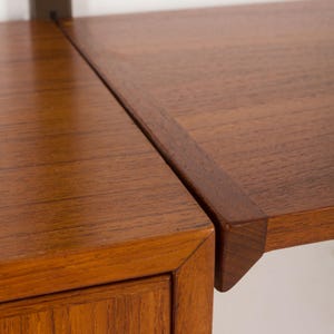 Kai Kristiansen Four Bay Teak Wall Unit for FM Mobler, Denmark, 1960s ...