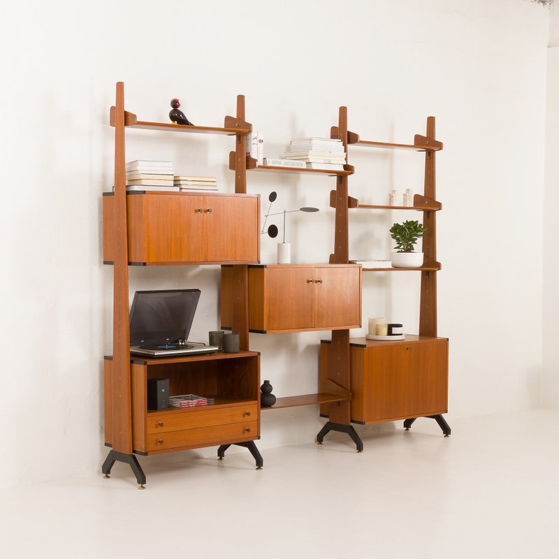 Mid Century Wall Unit - Etsy