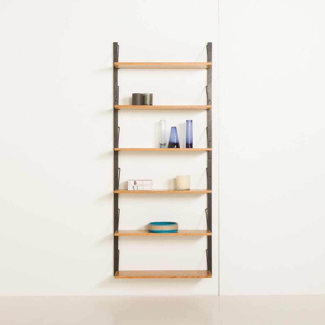 Scandinavian Modular Oak Shelving System, 1960s - Etsy