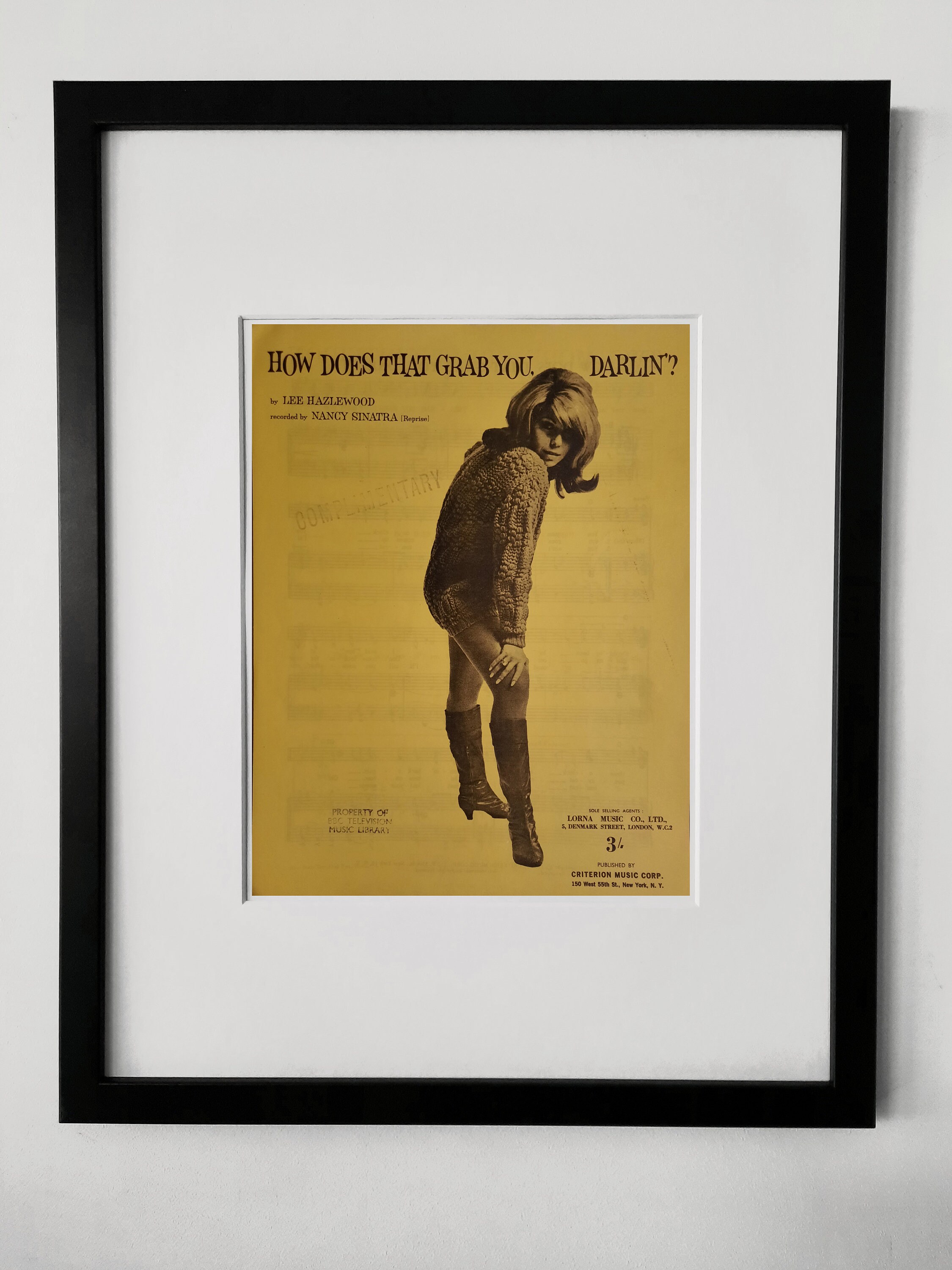 Nancy Sinatra How Does That Grab You Darlin' - Etsy