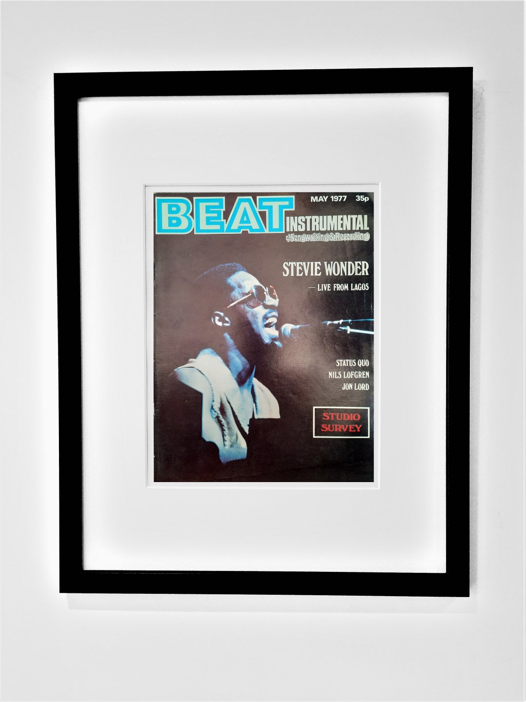 Beat Instrumental Magazine Stevie Wonder - Etsy