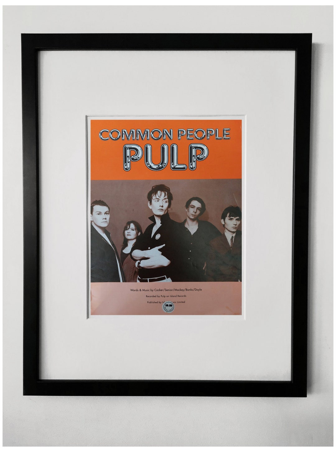 Pulp - Common People - Etsy