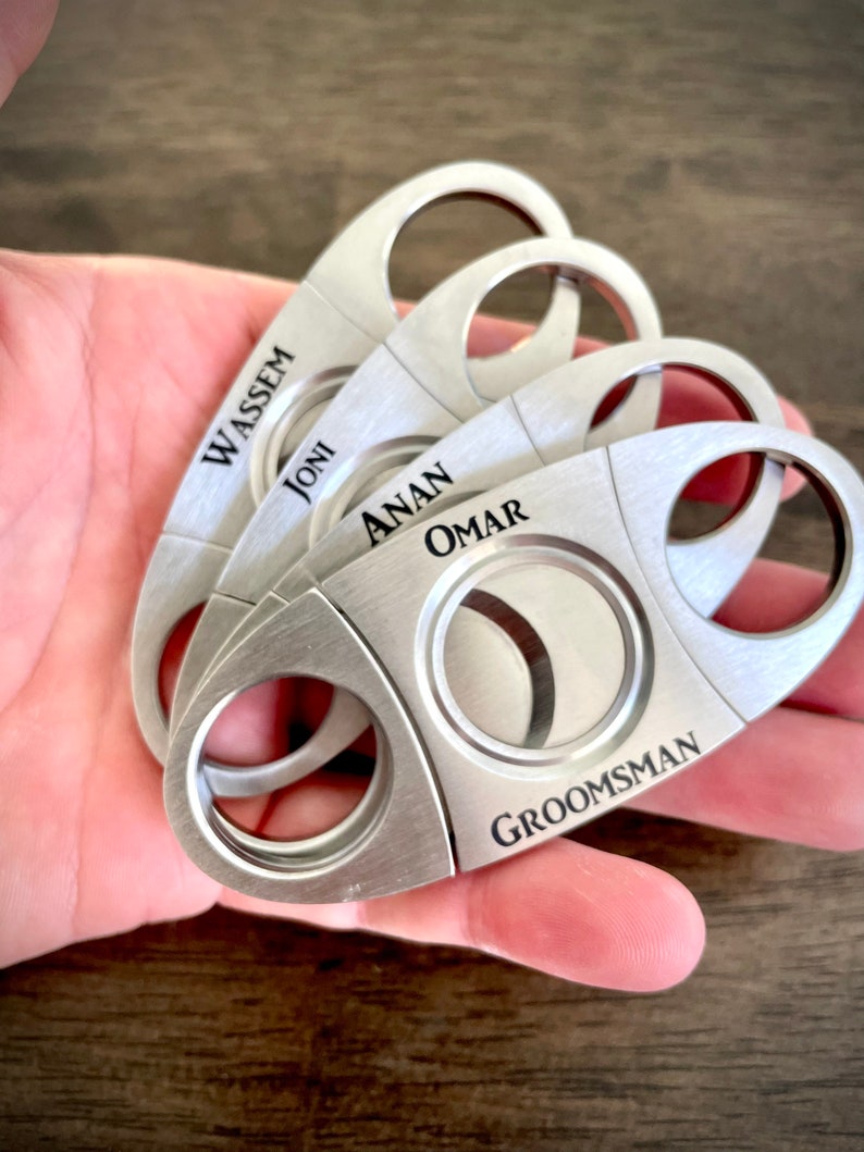 Custom Cigar Accessories Engraved Cigar Cutter Groomsmen - Etsy