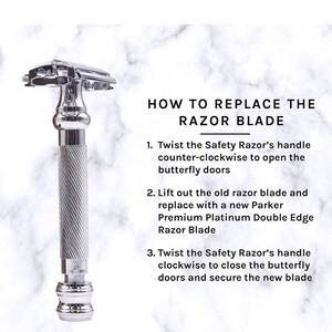 Double Sided Safety Razor Groomsmen Gift Barber Style Straight Razor ...