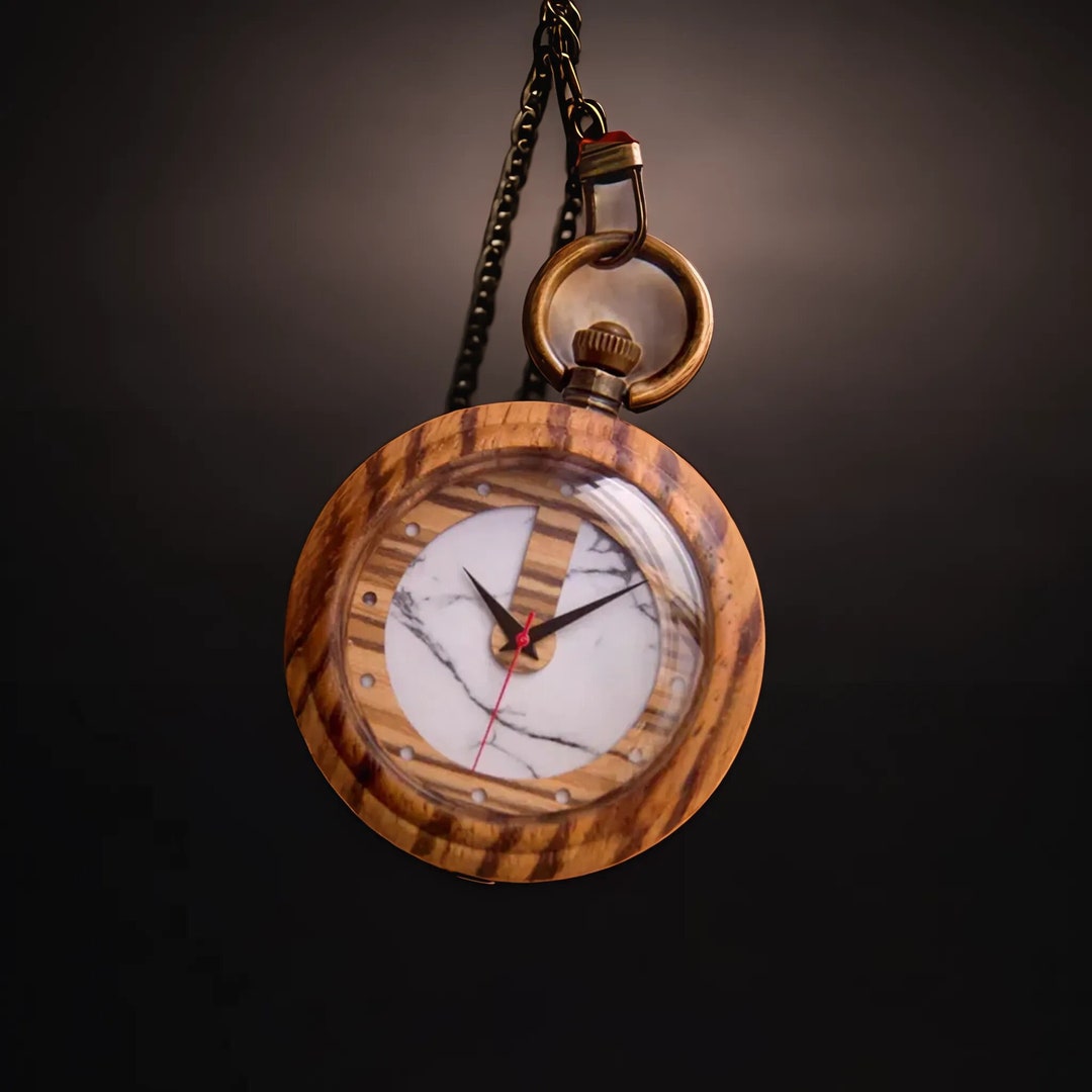 Engraved Wood Pocket Watch: Personalized Groomsmen Gift - Etsy