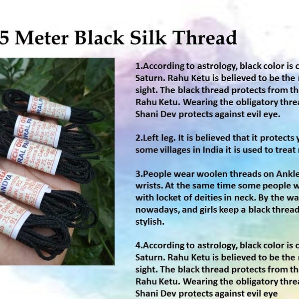 Black Silk Thread - Etsy