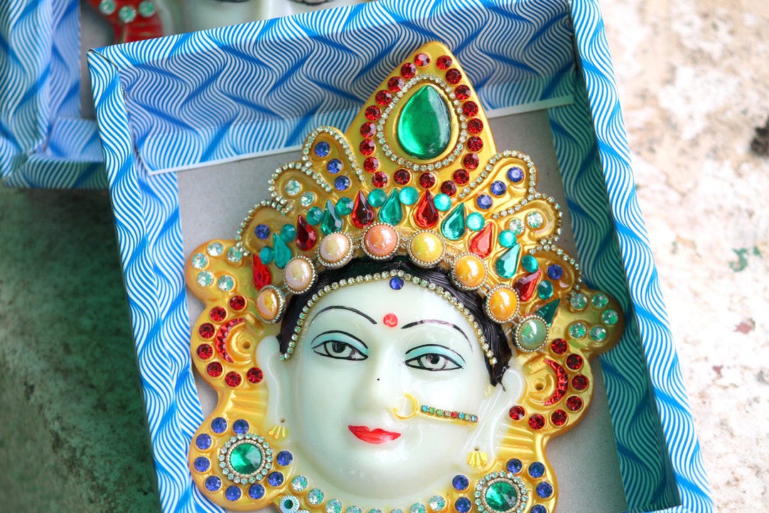 Hijet Durga Mata Face/lakshmi Face Gowri Face Navratri Pooja, Laxmi ...