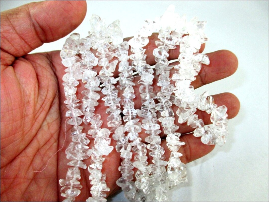 Hijet Natural Crystal Chips Strands Mala Approx. 32-34 Inch - Etsy